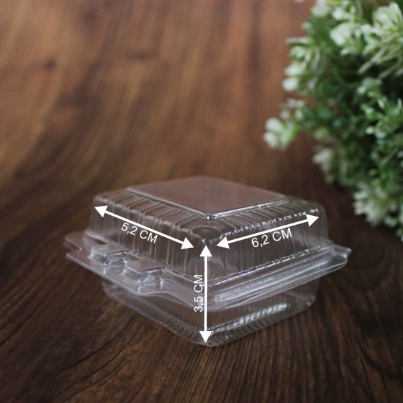 Jual Mika Cake Tart Mini Tray Kotak Kue Kecil Tutup Mika Polos ...