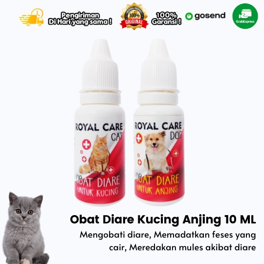Jual Obat Diare Tetes untuk Kucing Royal Care Diare Cat Dog 10 ML ...