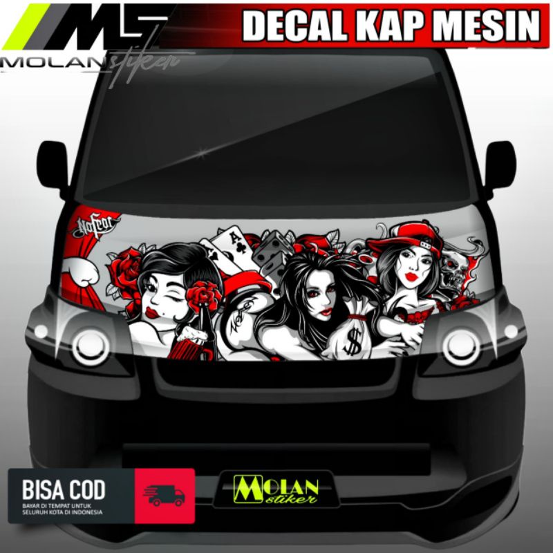 Jual Decal Sticker Striping Variasi Kap/Kabin Granmax & Luxio Decal ...