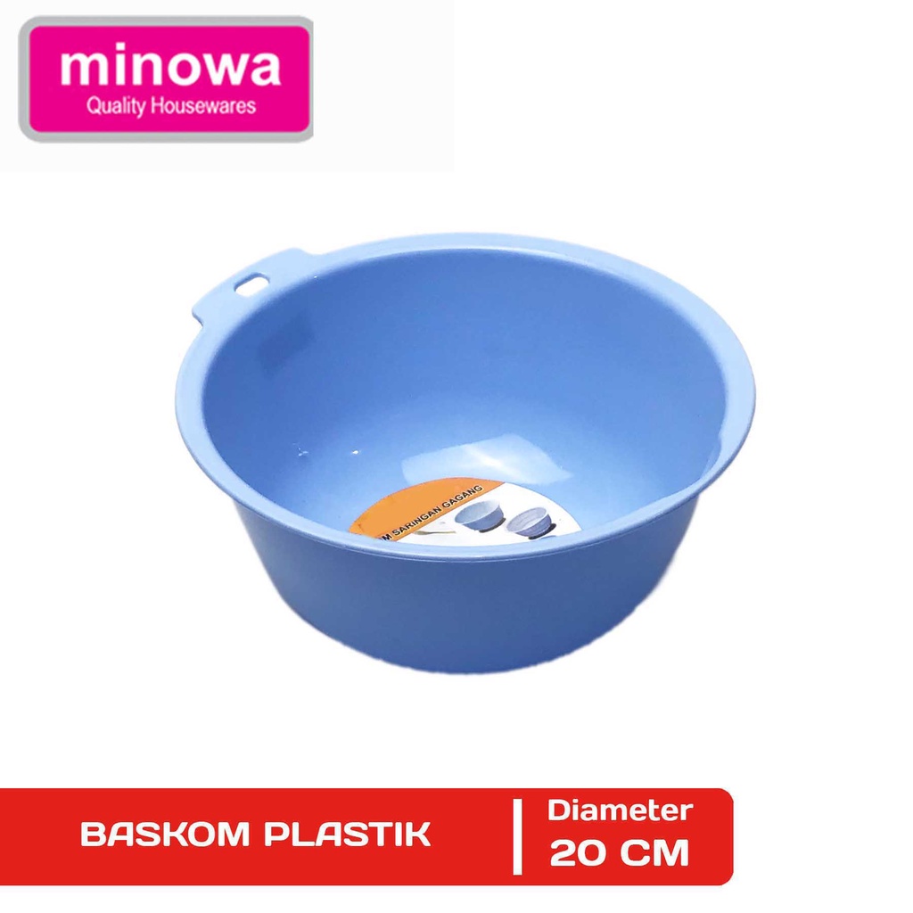 Jual MINOWA Baskom Plastik / Baskom Wadah Penyimpanan Makanan BIRU ...