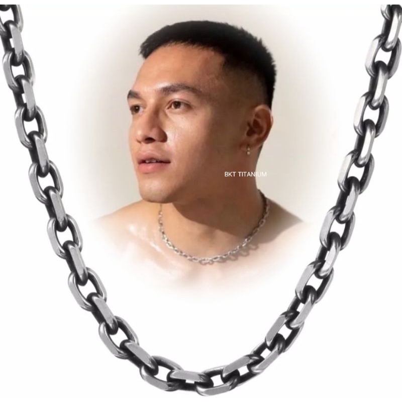 Jual KALUNG RANTAI PRIA BAHAN TITANIUM MODEL JEFRI NICHOOL ANTI KARAT ...