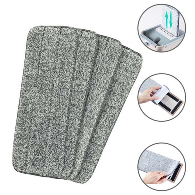 Jual Refill Kain Pel Microfiber Standing Mop Alat Pel PENGAIT KANAN ...