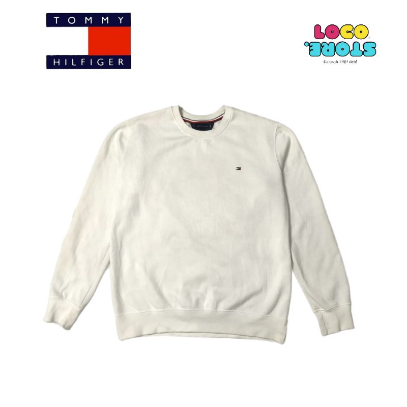 Jual Tommy Hilfiger Iconic Small Logo Sweatshirt | Shopee Indonesia