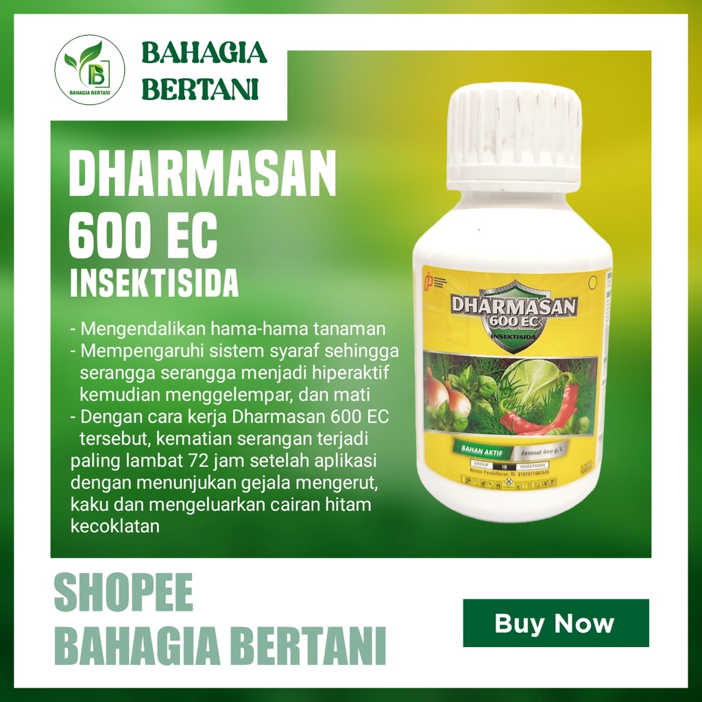 Jual DHARMASAN 600EC 100 ML | Obat Hama Ulat Dan Tikus 100% Original ...