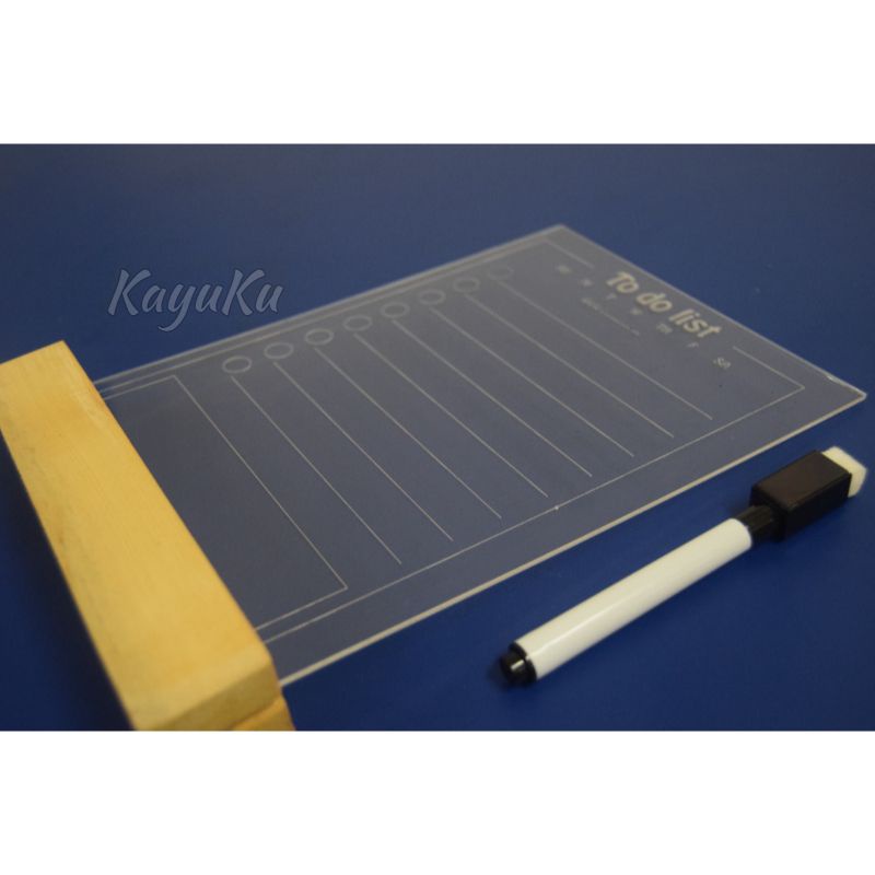 Jual acrylic planner a5 to do list akrilik planner acrylic weekly ...