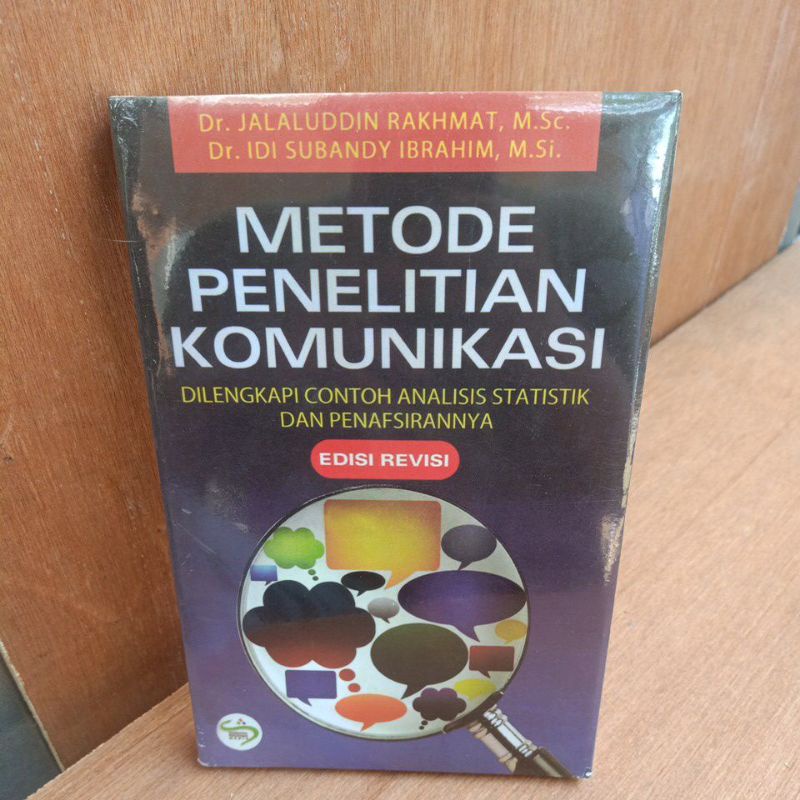 Jual Buku Metode Penelitian Komunikasi Dilengkapi Contoh Analisis