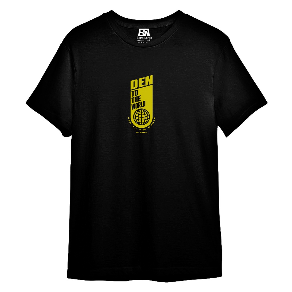 Jual Den T-Shirt Den To The World Kaos Hitam Full Cutton Combed ...