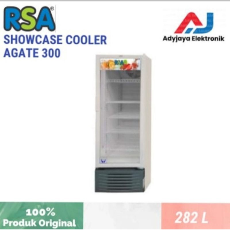 Jual Showcase RSA Agate 300 ( 5 Rak 282 Liter) | Shopee Indonesia