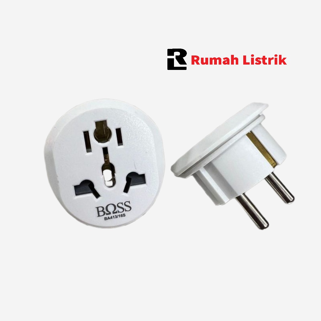 Jual Over Steker / Colokan Universal Adapter Schuko Plug boss/visalux ...