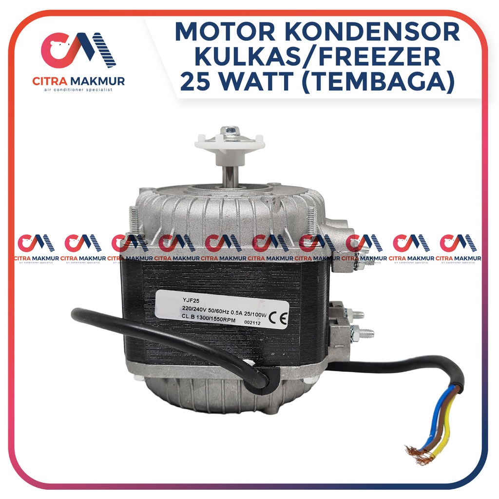 Jual Motor Kondensor 25 Watt Kulkas Showcase Freezer Fan Dinamo Kipas ...