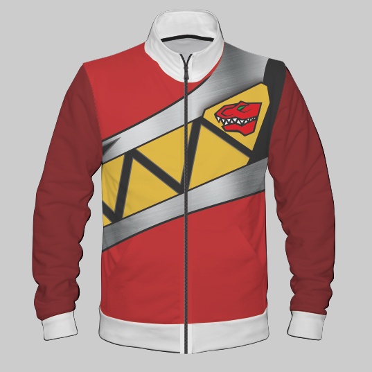 Jual Jaket Power Rangers Dino Charge Red Blue Green Bahan Halus Lembut ...