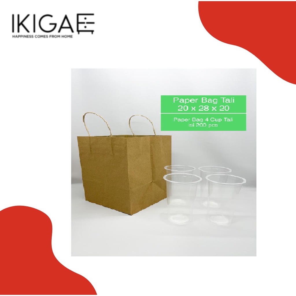 Jual PAPER BAG BROWN HANDLE TALI / KANTONG KERTAS SOS COKLAT | Shopee ...