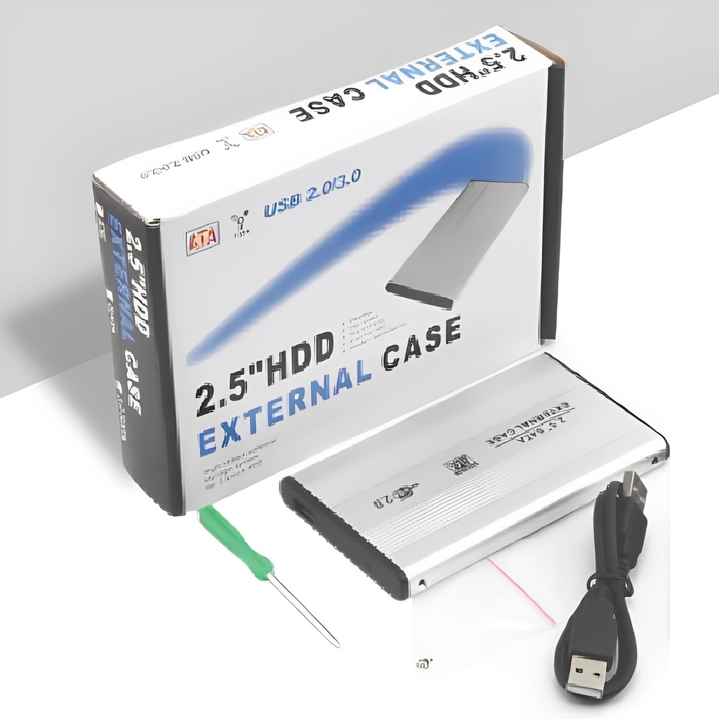 Jual Casing Hardisk External 2.5" SATA USB 2.0 HDD Case Harddisk Enclosure ORI | Shopee Indonesia