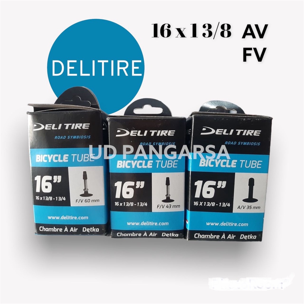 Jual Ban Dalam Tube 16 x 1 3/8 16 349 16 plus FV PRESTA & AV PENTIL MOTOR DELI TIRE / DELITIRE ...