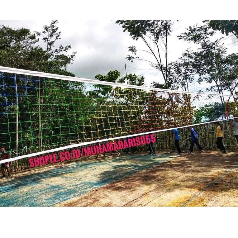 Jual RAINBOW FULL PITA NET VOLLEY BALL ORIGINAL / NET VOLLEY MIZUNO ...
