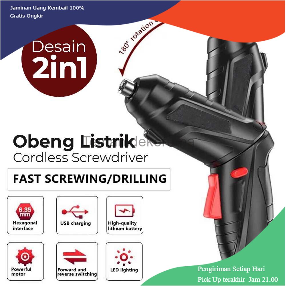 Jual TD-PR2 Liangdi Obeng Listrik Cordless Screwdriver - Q029 | Shopee Indonesia