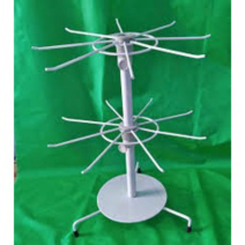 Jual rak display putar matahari 2 susun besi kuat tebal impor display ...