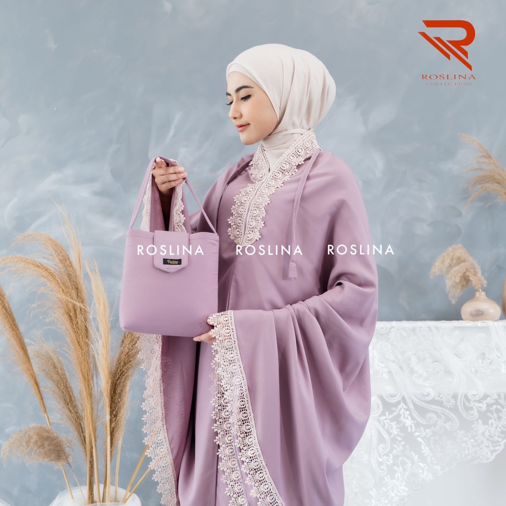 Jual Roslina Mukena Katun Premium Mewah Dewasa Jumbo Bahan Adem ...