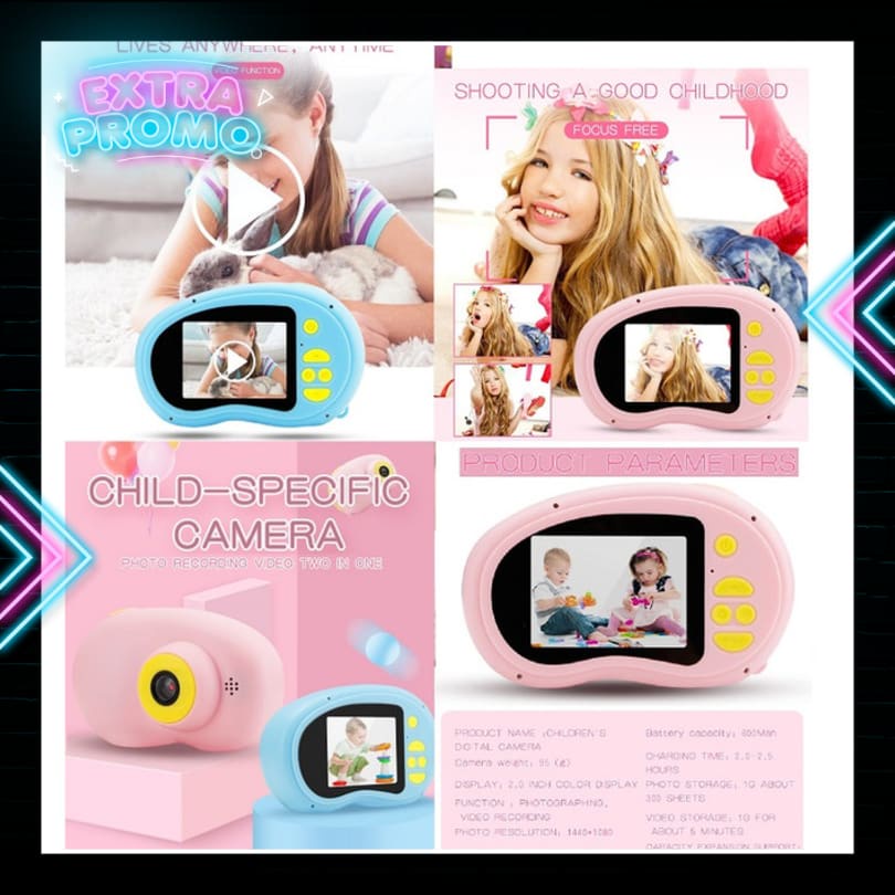 Jual Promo Camera for Kids / Kamera Digital Anak Dengan IPS high ...