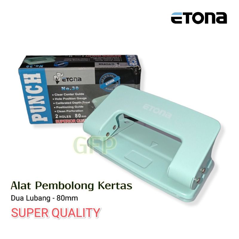 Jual Alat Pembolong Kertas Merk Etona No.30 - Punch Pelubang Kertas ...