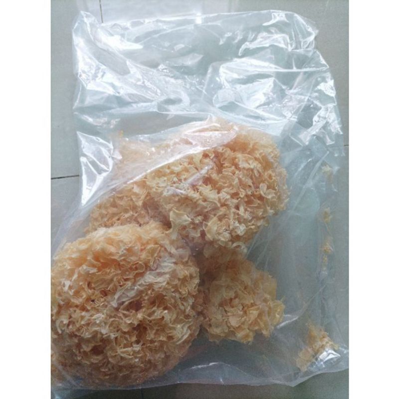 Jual 1KG 1 KG 1000 G GR GRAM JAMUR KUPING PUTIH BAI MU ER WHITE DRIED ...