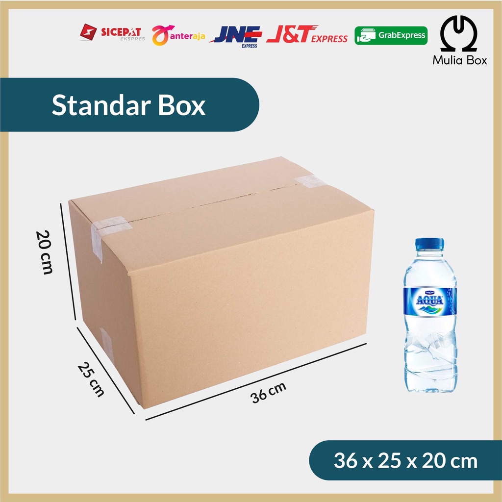 Jual Kardus Packing Standar Box 36 x 25 x 20 cm Corrugated Karton Dus ...