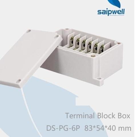 Jual Junction box PVC terminal block 6 pole bukan TJ 6P TIBOX | Shopee ...