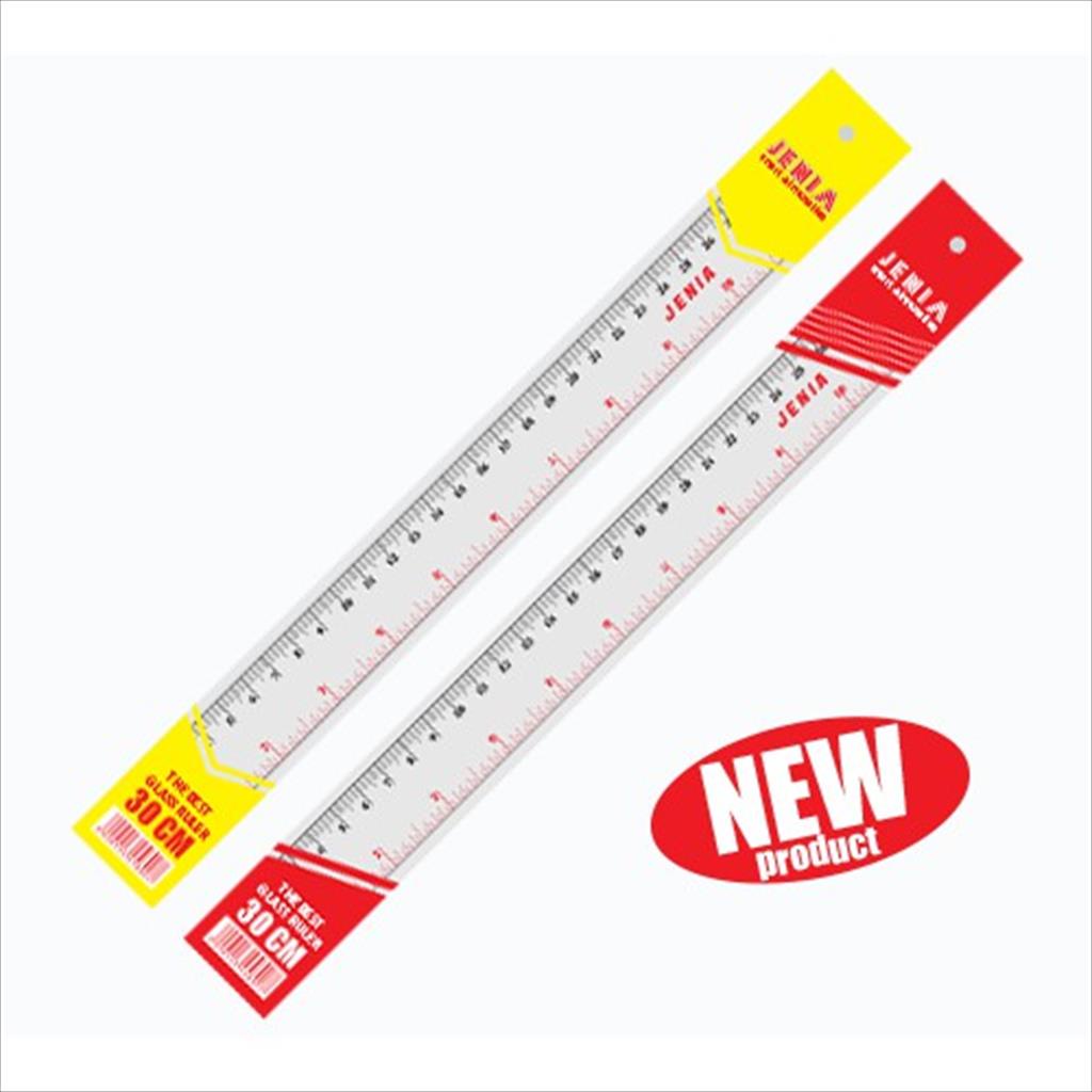 Jual Penggaris Plastik 30 cm JENIA (Pcs) | Penggaris Transparan ...