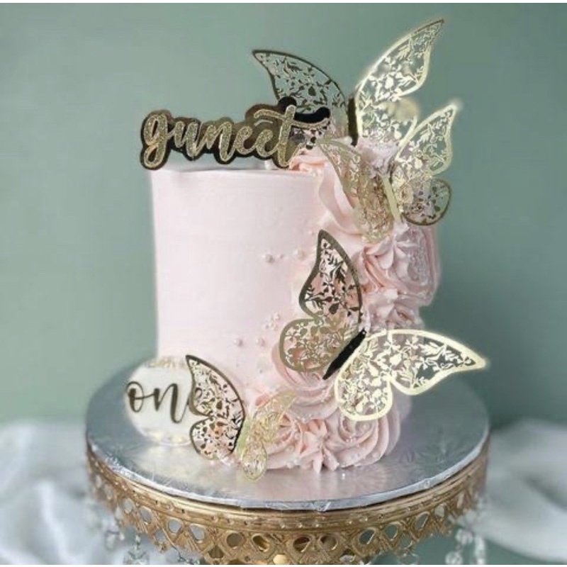 Jual cake topper set foil butterfly (12 pcs) | Shopee Indonesia