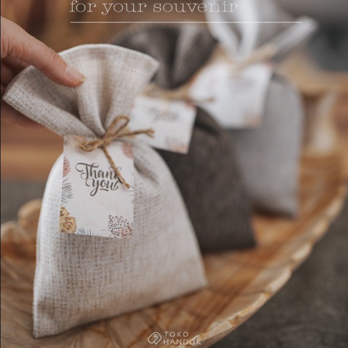 Jual Souvenir Toko Handuk - Pouch Goni Mini ( Souvenir Handmade Gift ...