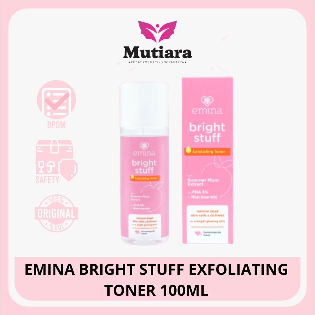 Jual Emina Bright Stuff Exfoliating Toner 100ml Shopee Indonesia