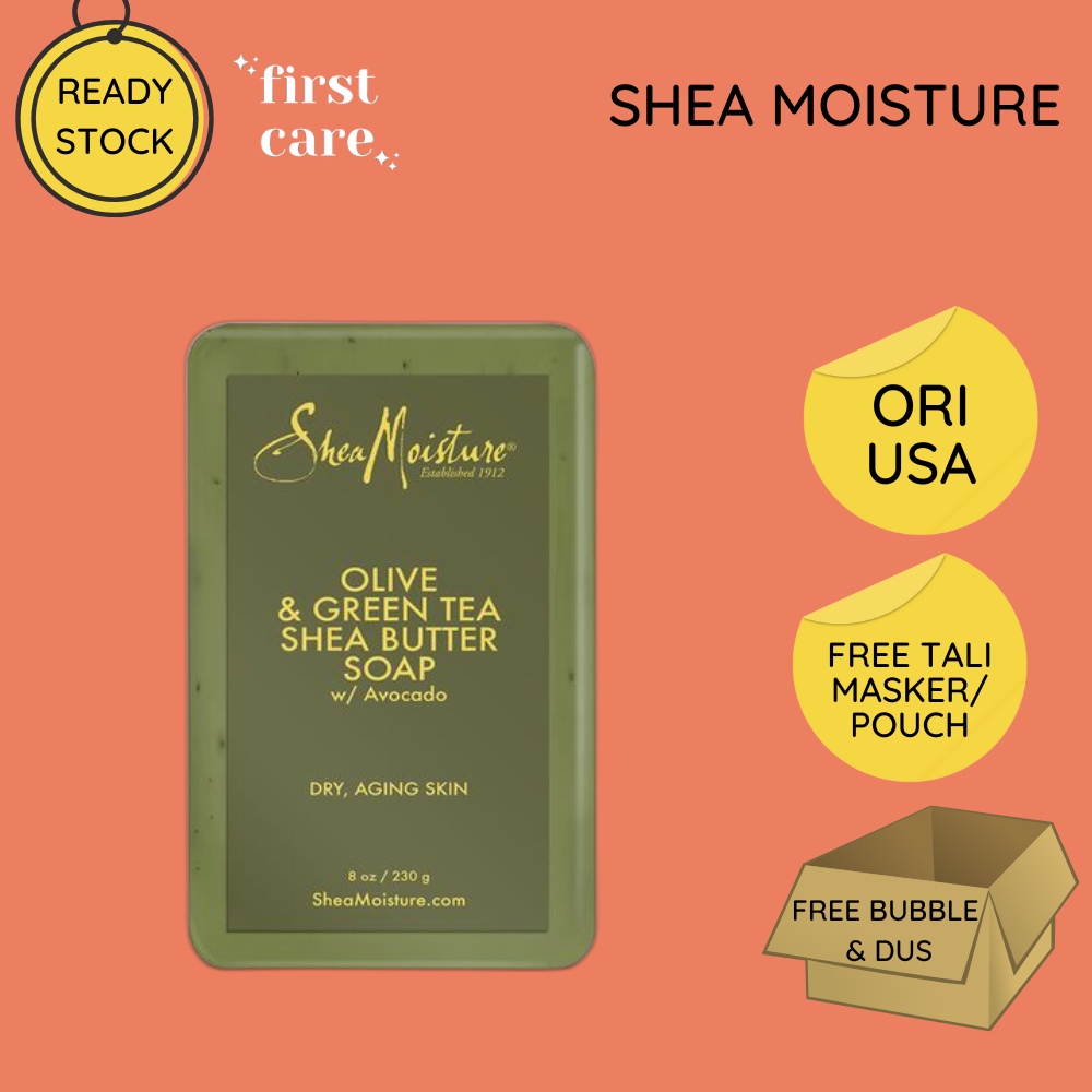 Jual SHEA MOISTURE Sheamoisture Olive & Green Tea Shea Butter Soap with ...
