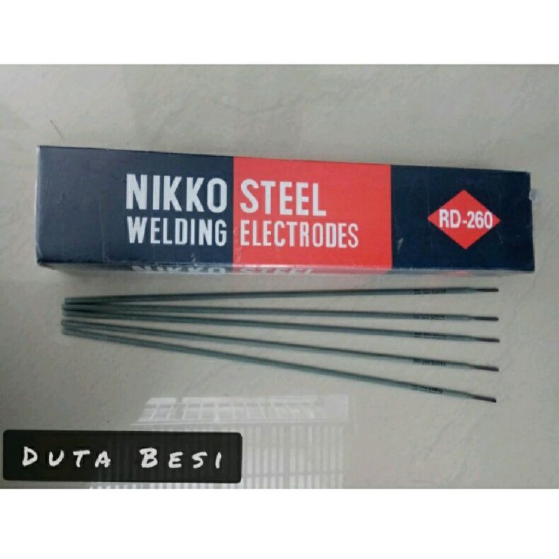 Jual KAWAT LAS NIKKO STEEL RD-260 2.6MM / KAWAT LAS NIKKO RD 260 2.6MM ...