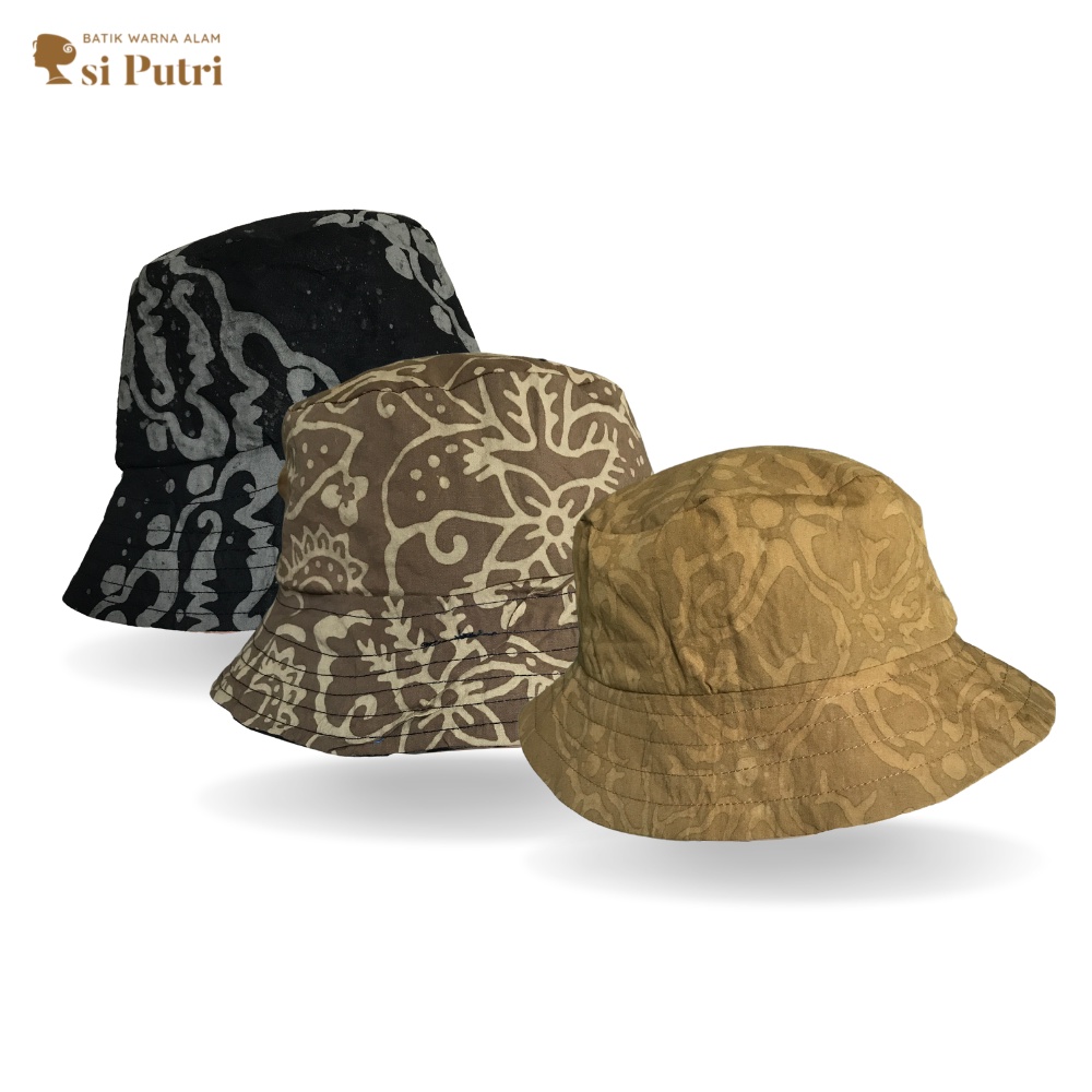 Jual Topi Bucket Hat Unisex Batik Warna Alam | Shopee Indonesia