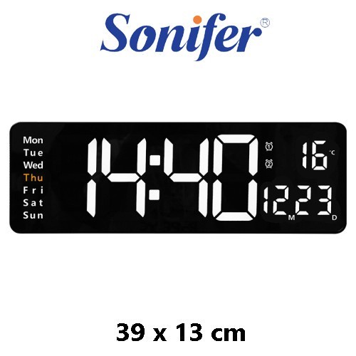 Jual Sonifer Jam Dinding Timer Digital/Jam Countdown/Jam Stopwatch 6626 ...