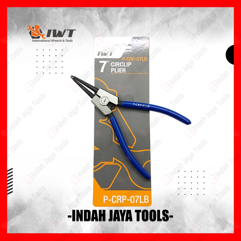 Jual IWT Tang Snap Ring 7 Inch LURUS BUKA Snapring - Circlip Plier ...