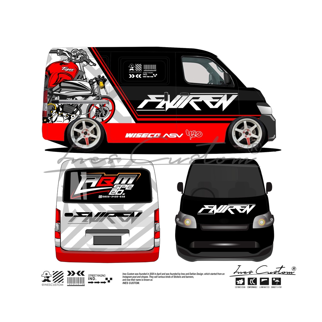 Jual DECAL GRANDMAX BLINDVAN RACING CONCEPT | Shopee Indonesia