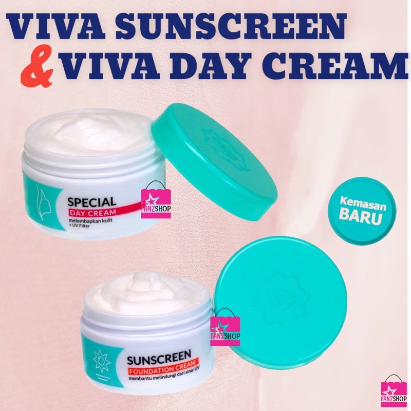 Jual Viva Sunscreen Foundation & Viva Special Day Cream UV FILTER | Shopee Indonesia