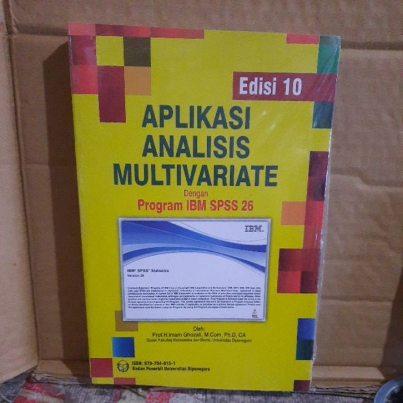 Jual APLIKASI ANALISIS MULTIVARIATE DENGAN PROGRAM IBM SPSS 26 EDISI 10 | Shopee Indonesia
