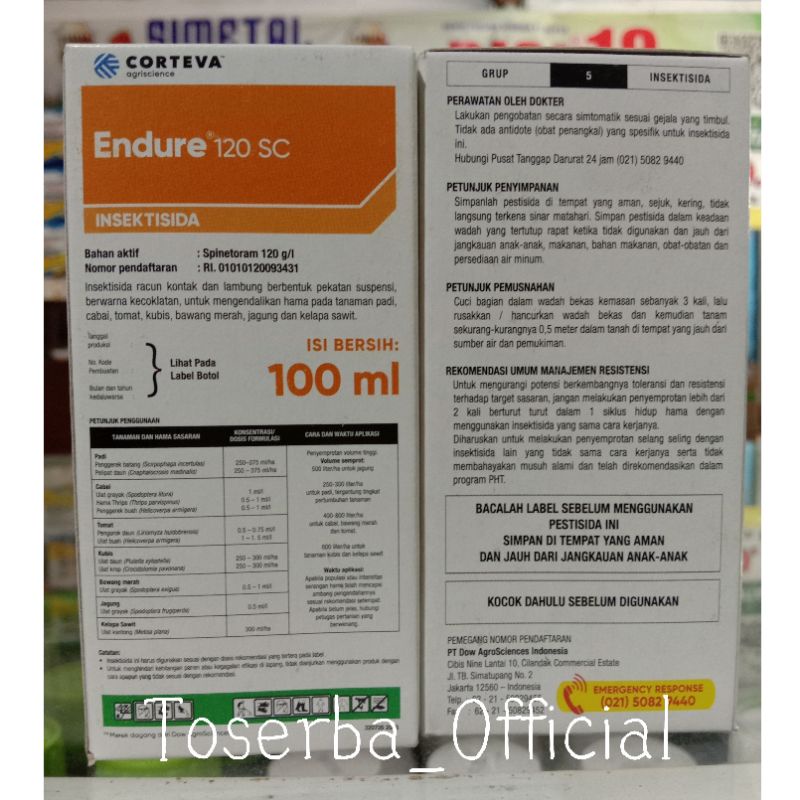 Jual INSEKTISIDA ENDURE 120SC 100ML | Shopee Indonesia