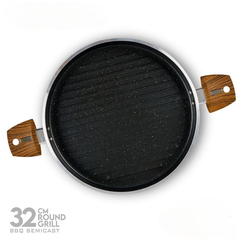 Jual Grill Pan Pemanggang Roti Daging Bbq Ikan Panggangan Sosis ...