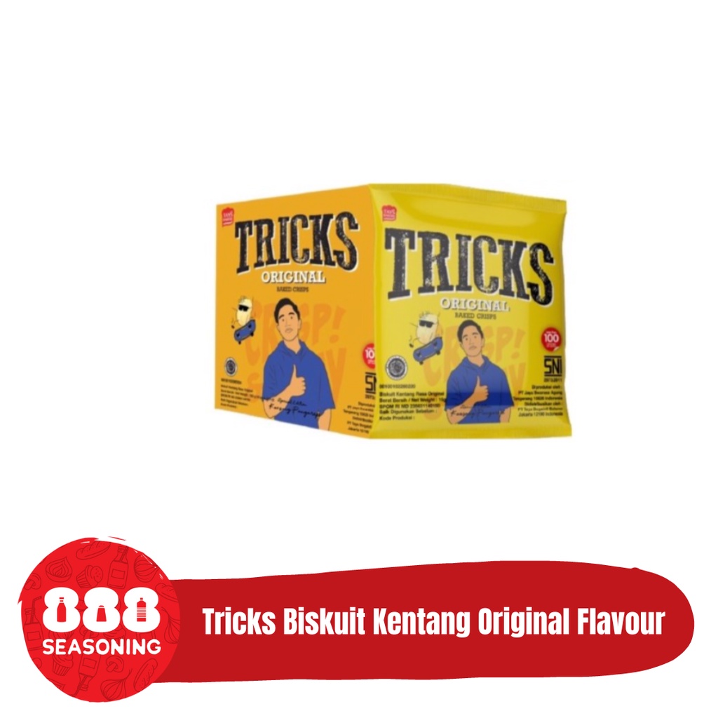 Jual TRICKS BISKUIT KENTANG BAKED POTATO ALL VARIANT 15g x 10 Pcs ...