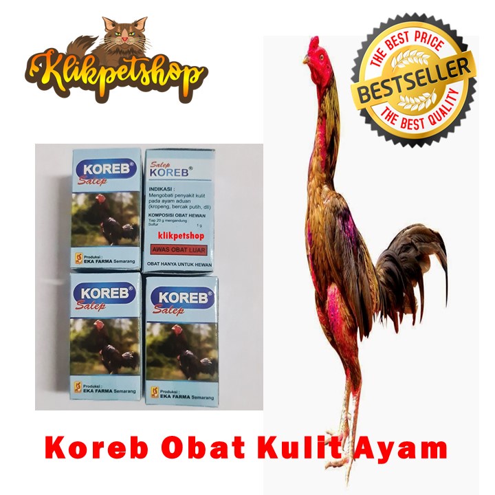 Jual Koreb EKA FARMA Salep Obat Penyakit Kulit Pada Ayam Aduan 20 Gram | Shopee Indonesia