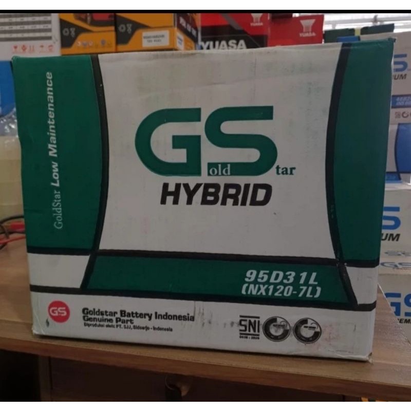 Jual AKI BATERAI BASAH GS GOLDSTAR HYBRID 95D31L/N70ZL/NX120-7L PAJERO ...