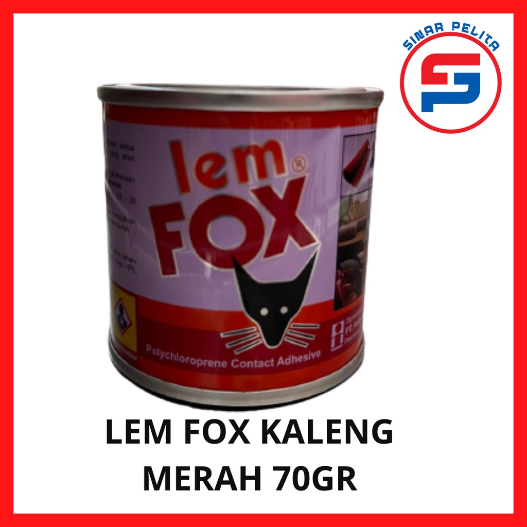Jual LEM FOX KUNING KALENG MERAH 70GR / LEM FOX KUNING / LEM KAYU/ LEM ...