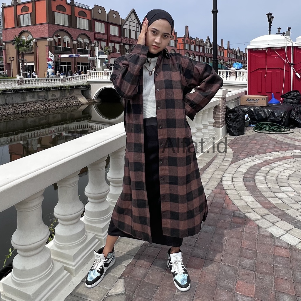 Jual oversize Dress FANEL- Shirt Dress- Midi Dress Fanel - Tunik fanel ...