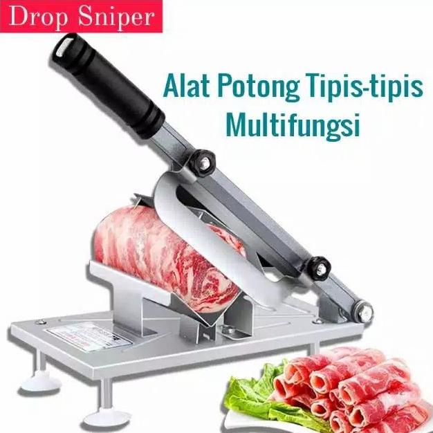 Jual Mesin Pengiris Daging Manual Meat Slicer Alat Potong keripik Tempe ...
