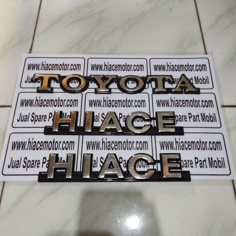 Jual Emblem Toyota Hiace Old || Hiace Diesel Lh11 || Hiace Bensin 12R ...