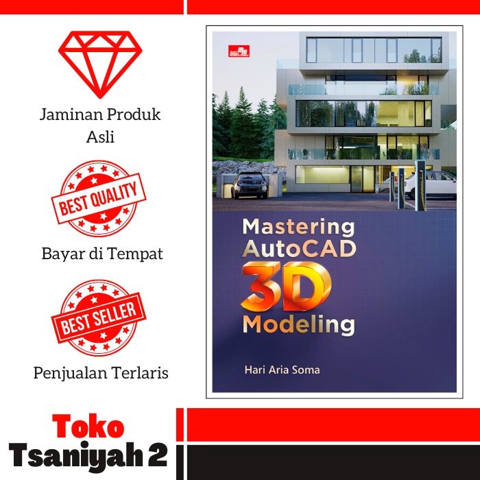 Jual Buku Mastering Autocad 3d Modeling Auto Cad 3 D Extrude Sweep