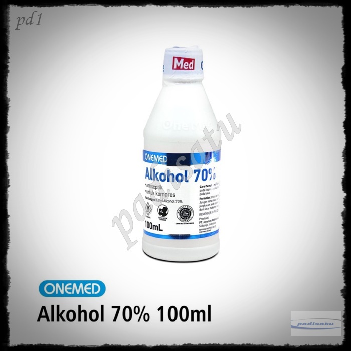 Jual Alkohol 70% 100 ml Antiseptik Pencuci Luka Onemed | Shopee Indonesia